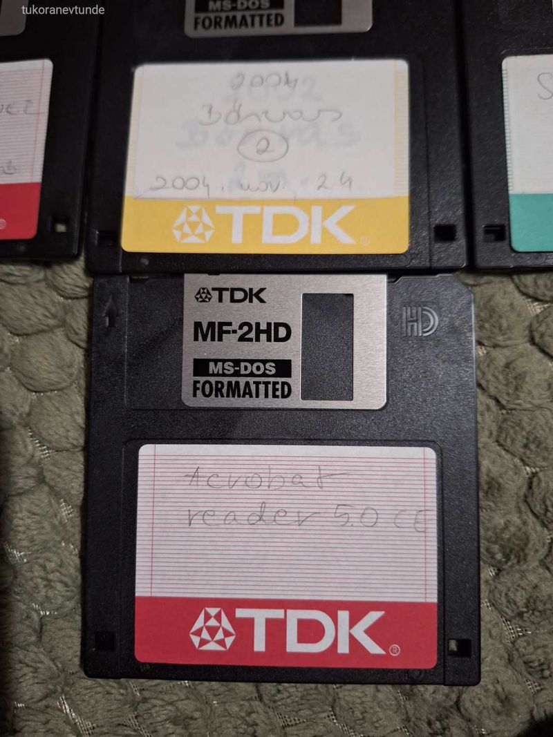TDK MF-2HD MSDos kis floppy lemezek 20 darab (meghosszabbítva ...