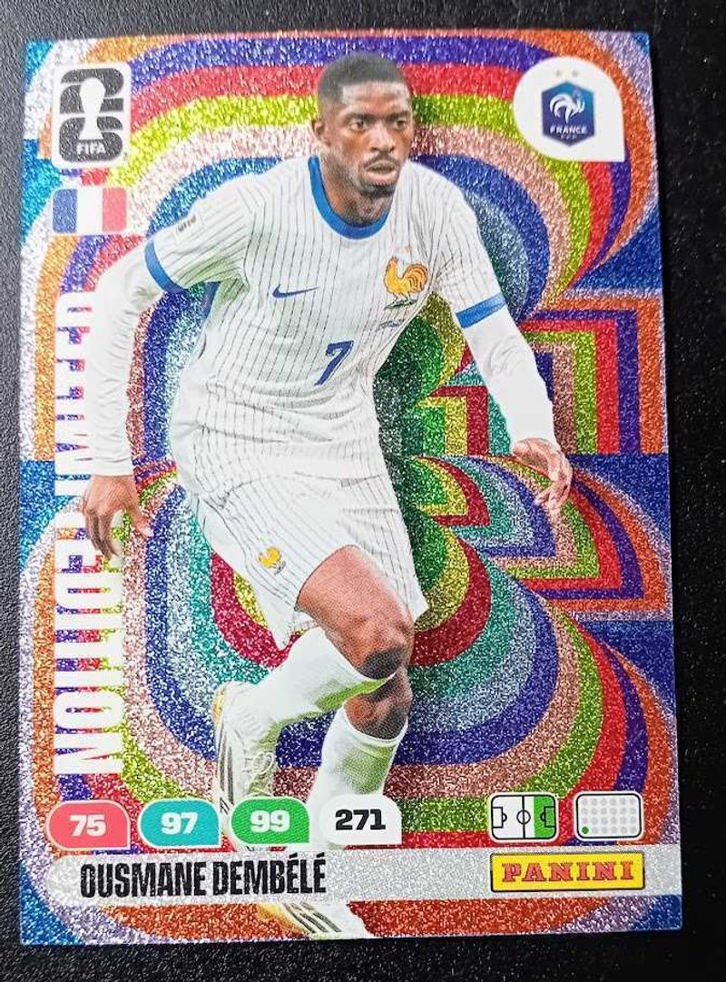 Ousmane Dembélé Franciaország Limited Edition focis kártya Panini FIFA ...