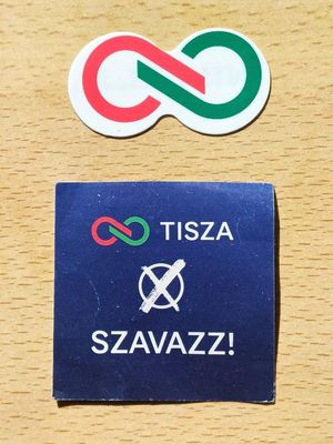 TISZA Párt Ne félj! Rendszerváltó választási propaganda matrica és ...